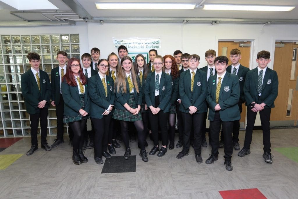 Darland students celebrating early Maths success - news.wrexham.gov.uk