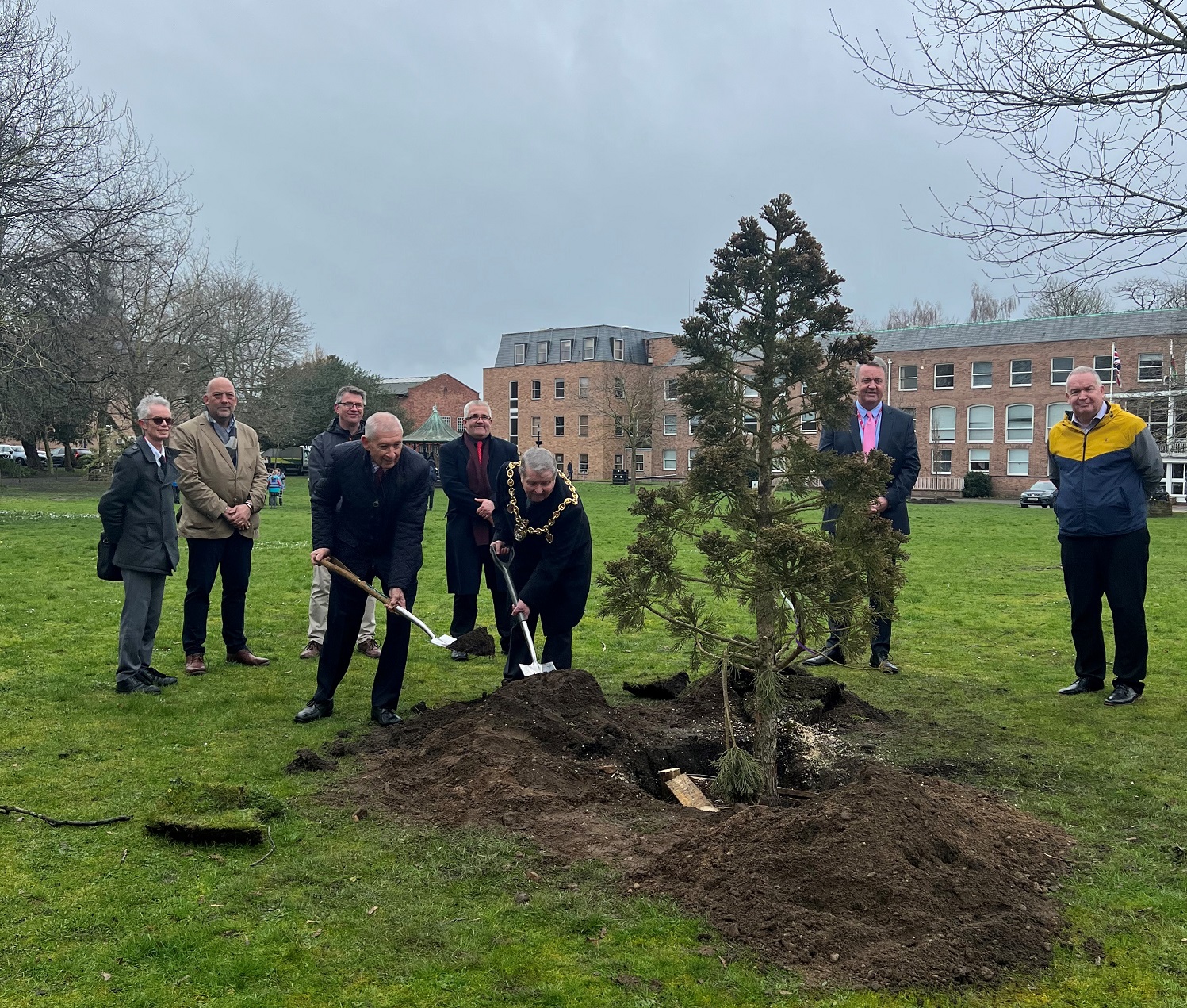 Two Special Trees Planted on Llwyn Isaf - news.wrexham.gov.uk
