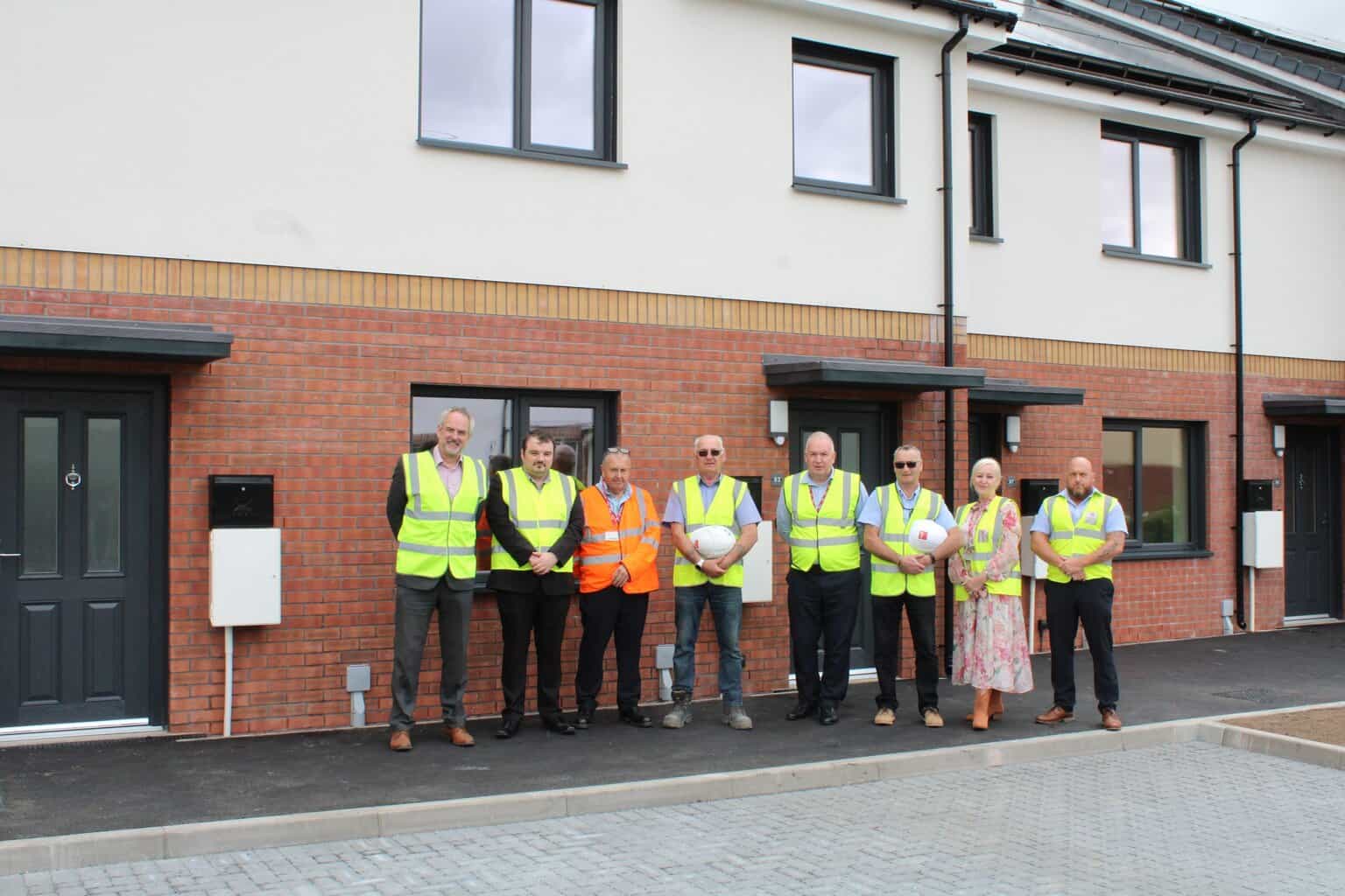 Wrexham Council’s First Sustainable Homes reach completion in Heol Offa ...